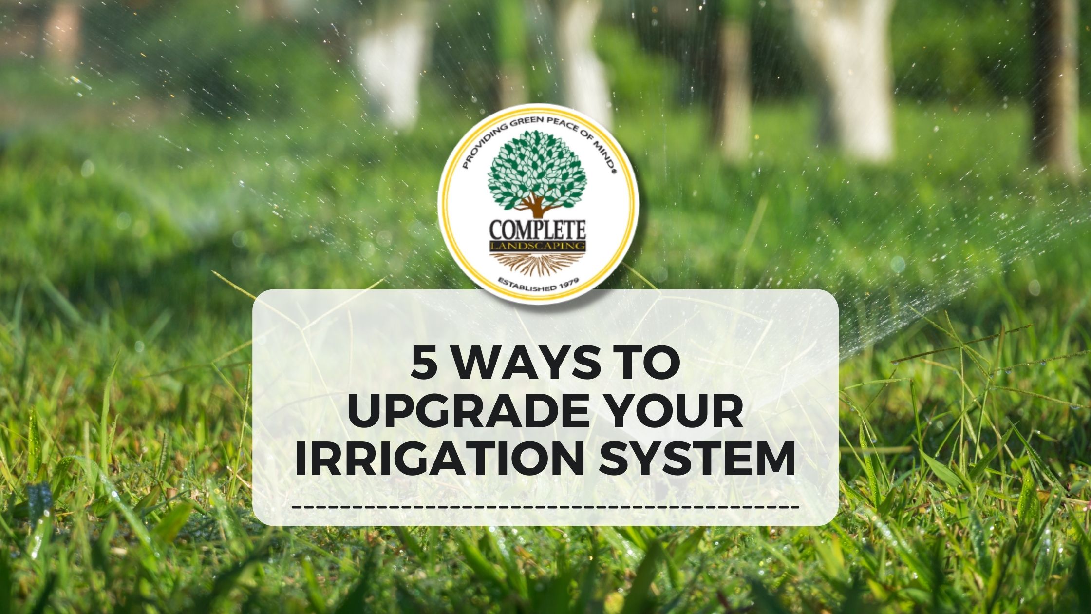 5 Ways to Upgrade Your Irrigation System | Complete Landscaping
